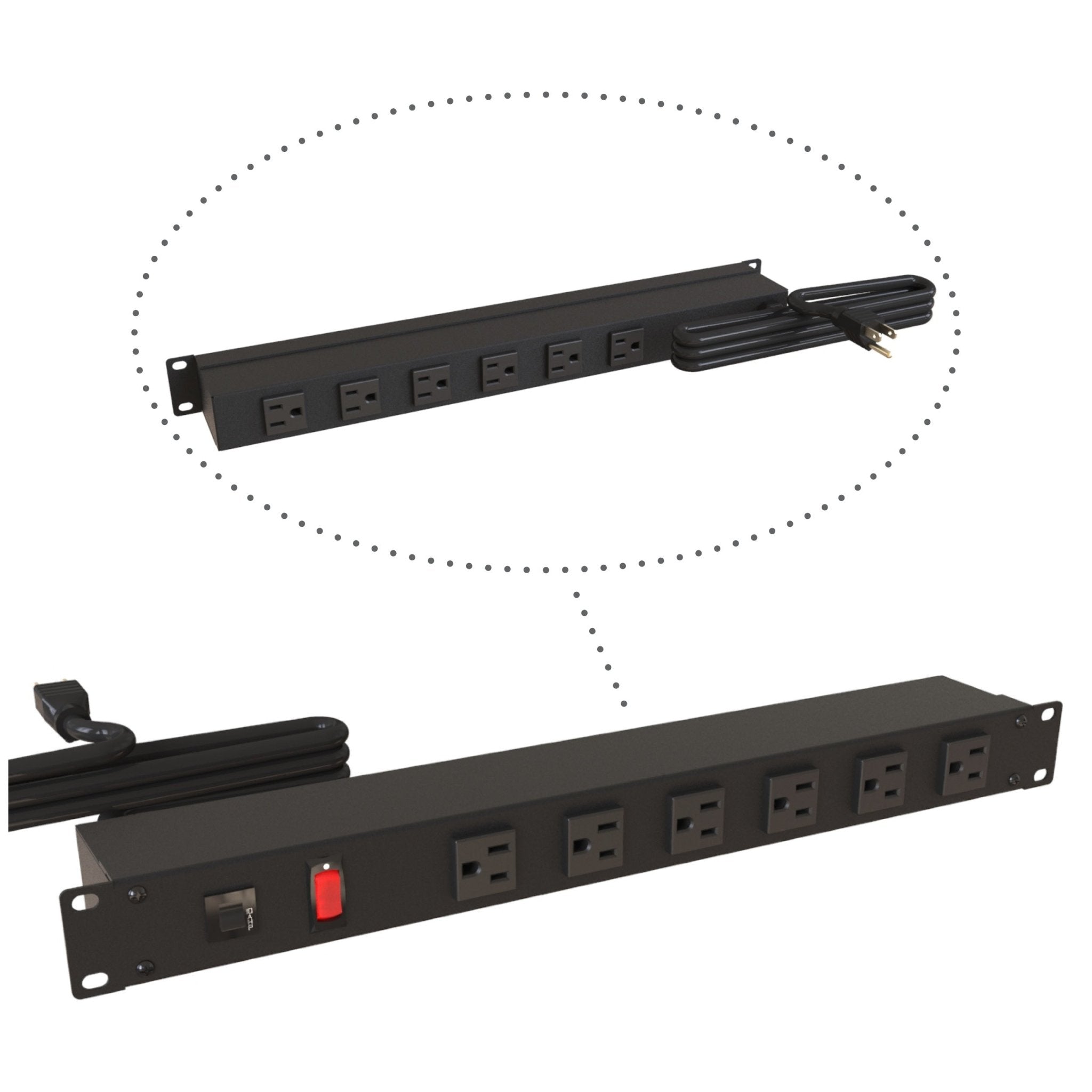 19" RACK MOUNT, SWITCH, 15' CD – Nema Supply