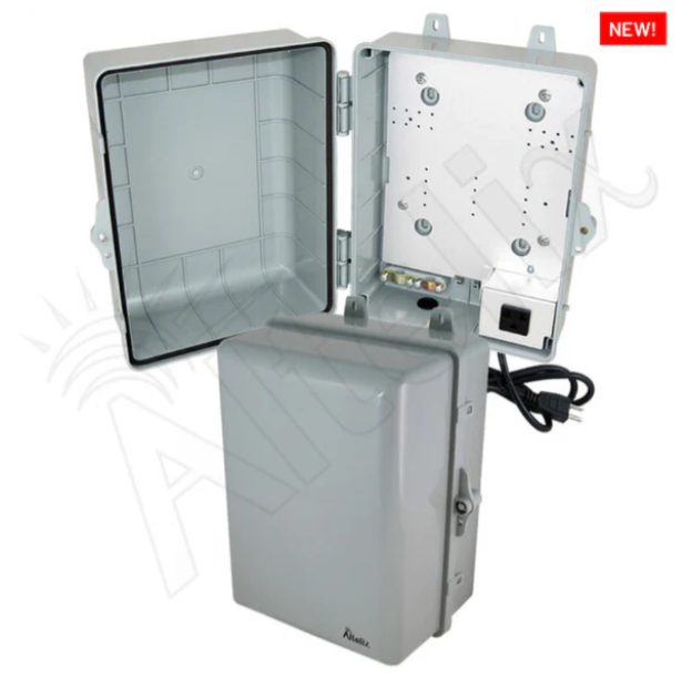 12x9x7 NEMA 4X PC+ABS Weatherproof Utility Box NEMA Enclosure with Alu ...